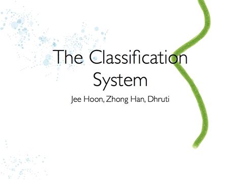 Science Classification System