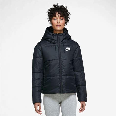 Wiosna Nike Czarna Pikowana Kurtka Z Kapturem L 13701195995