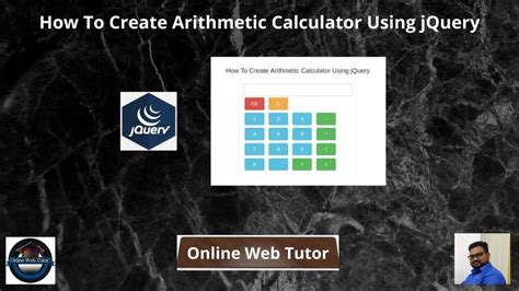 How To Create Arithmetic Calculator Using Jquery
