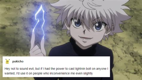 Killua Lightning Zoldyck Tumblr