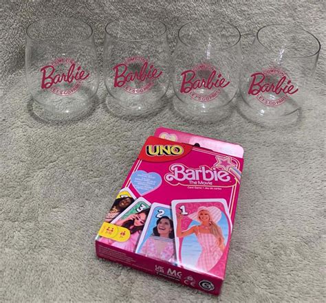 Barbie Uno Game Set Barbie Uno Etsy