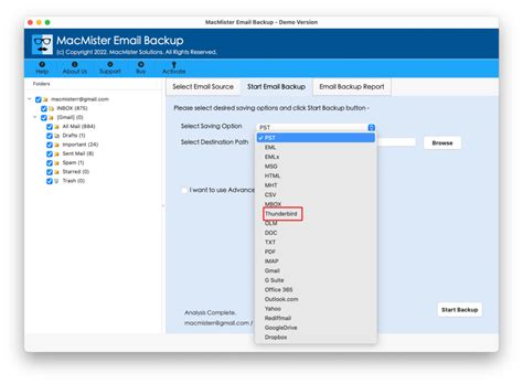 how to migrate from roundcube to thunderbird