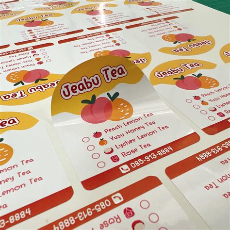 S T I C K E R ฉลากสินค้า Dunksatang ออกแบบผลิตสิ่งพิมพ์