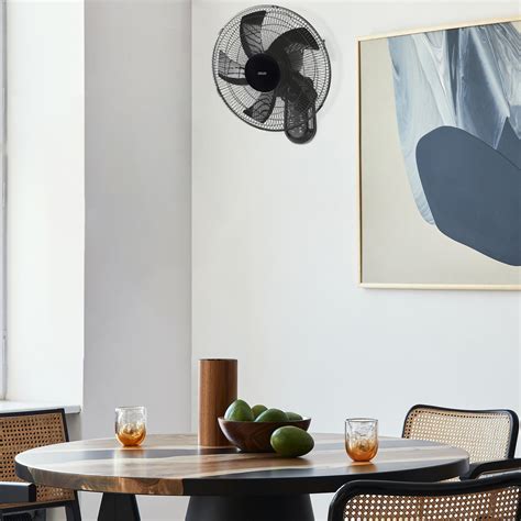 Arlec 40cm Black Remote Controllable Wall Fan Rissamelt