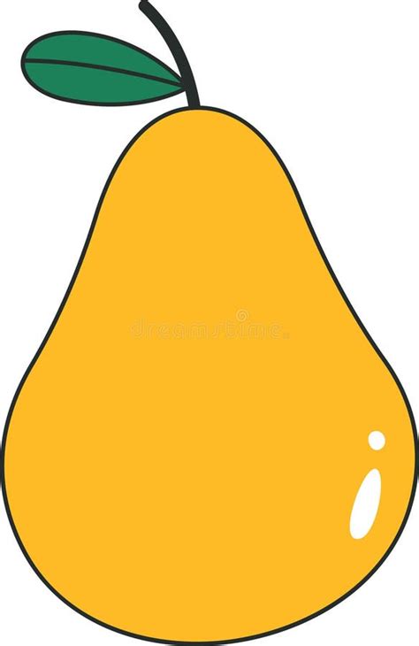 Cartoon Pear With Ball Stock Vector Illustration Of Healthy 263257892