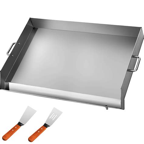 Buy VEVOR Square Grill Plate X Inch Stainless Steel Griddle Flat Top Grill Tripple Burner