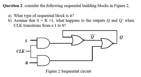solved consider the following sequential building blocks in