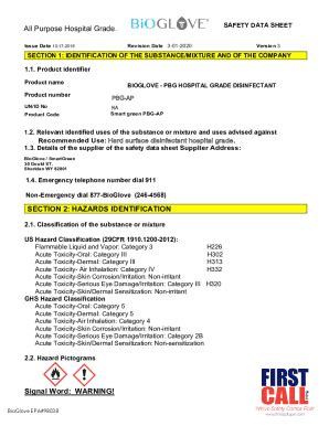 Fillable Online Safety Data Sheet SECTION Identification Of The Substance Fax Email Print