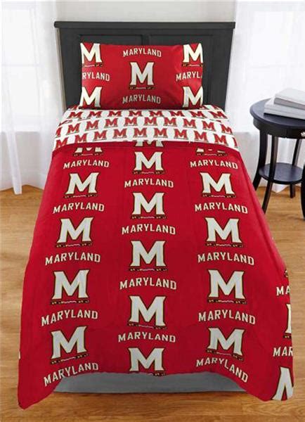 Northwest Ncaa Maryland Terrapins Rotary Twin Bed In A Bag Set