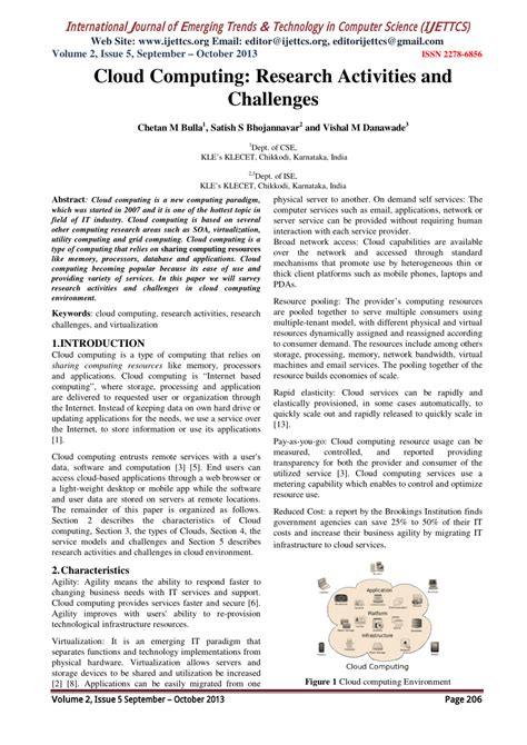 Pdf Cloud Computing Research Activities And Challenges
