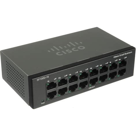 Cisco SF 100D 16 Unmanaged Small Business Switch SF100D 16 NA