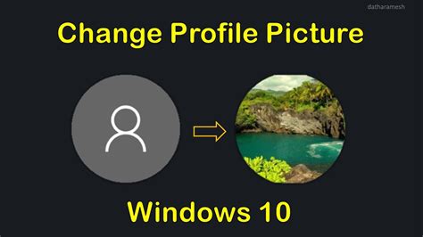 How To Change Profile Picture In Windows 10 YouTube