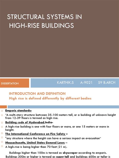 Structural Systems For Tall Buildings A Comparative Analysis Of Interior And Exterior