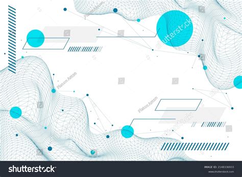 Wireframe Abstract Background Wireframe Science Backdrop Stock Vector Royalty Free 2148336933