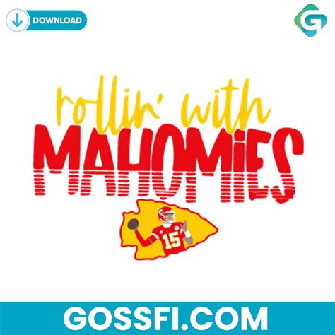 Rolling With Mahomies Chiefs Svg Digital Download