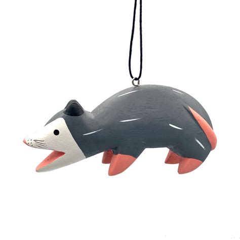 Opossum Balsa Ornament Women Of The Cloud Forest