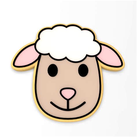 A Clipart Image Of A Sheep With A Fluffy Coat And A Blue Background