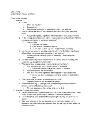 Data Mining Exam Study Guide Into Data Issues Lecture Data Mining Extracting Studocu