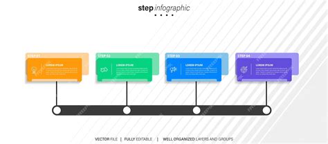 Premium Vector Stage Infographics Template Diagram With Rectangle