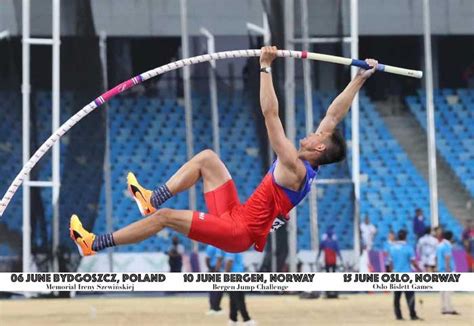 EJ Obiena Resets Asian Record Nabs Gold Medal In Norway Daily Guardian