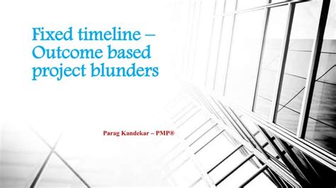 fixed timeline and budget projects ppt