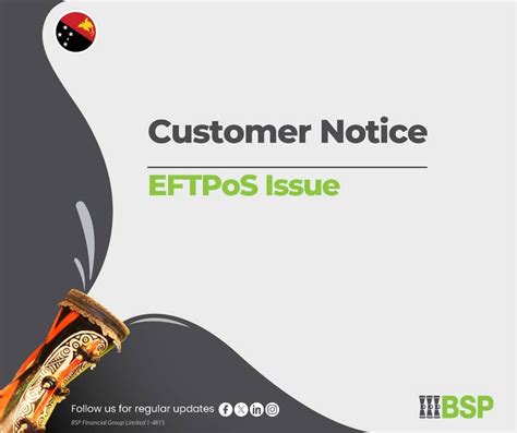 Bsp Png Eftpos Please Be Advised Our Eftpos Service Is Now Available