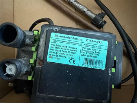 Salamander Ct55 Xtra Extra 15 Bar Single Impeller Positive Head Shower Pump £900 Picclick Uk