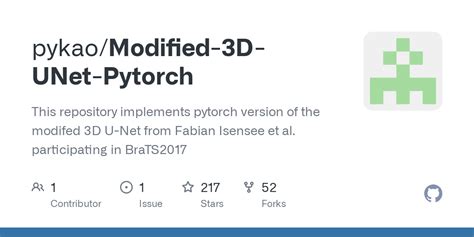 GitHub Pykao Modified 3D UNet Pytorch This Repository Implements