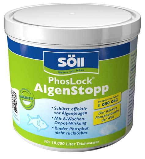 Söll Phoslock Algae Killer Algae Coffee Cans Coconut Oil Jar