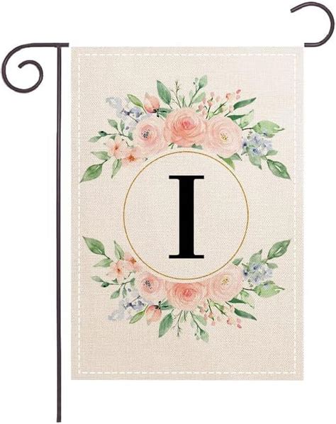 Monogram Garden Flags Outdoor Patio Front Porch Lawn Garden Decorall