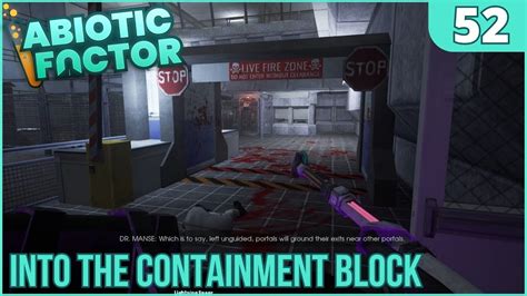 Abiotic Factor Ep51 Getting Into The Containment Block Youtube