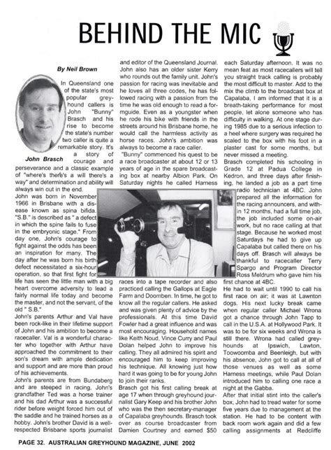 John Brasch Receiving The Media Personality Of The Year Award