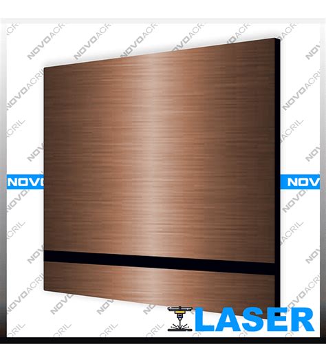 Lamicoid Mate Dorado Sobre Negro