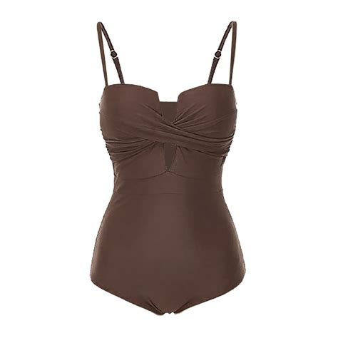Peaskjp Swimsuits For Women One Piece Womens Cut Out Drawstring One
