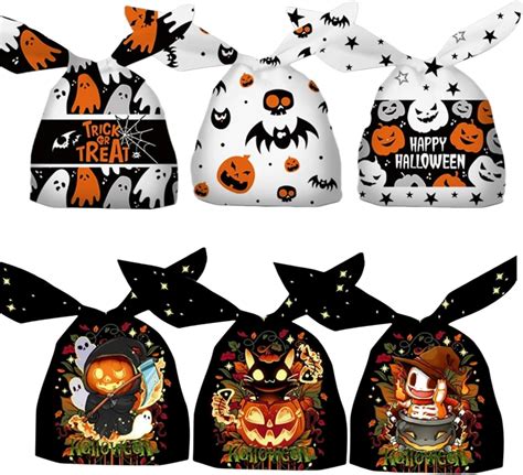 Amazon Zhizhuo ハロウィン ラッピング お菓子袋 30枚セット ギフトバッグ 小さい 約14x23cm クッキー袋 小分け袋