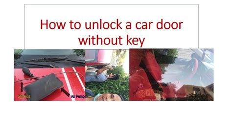 How To Unlock A Car Door Without Key YouTube