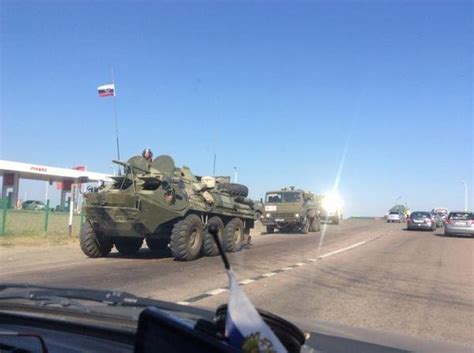 Eyewitnesses Report Russian Military Convoy Entered Ukraine