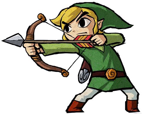 Toon Link Art Style 2 Wind Waker Legend Of Zelda Character Design