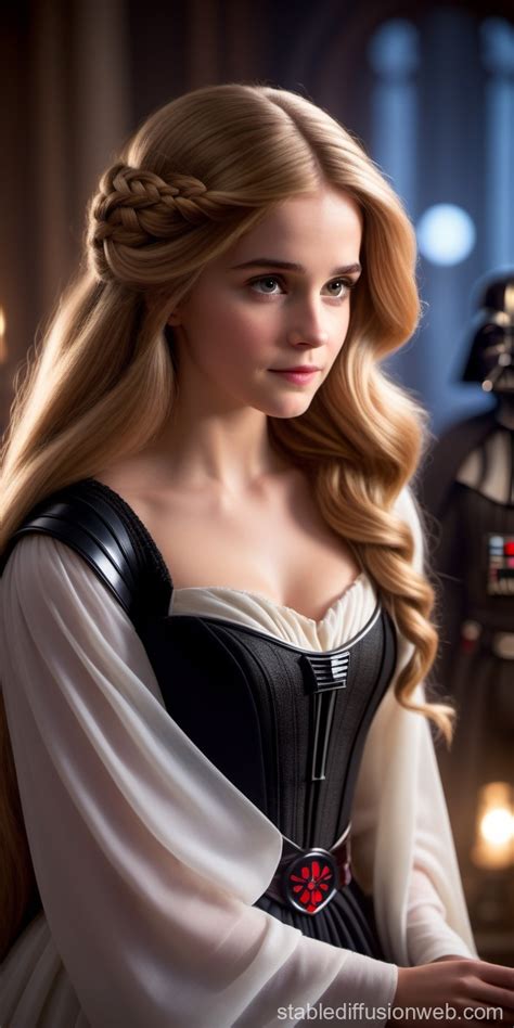 Rapunzels Star Wars Adventure With Darth Vader And Emma Watson