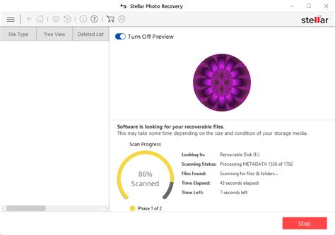 Screenshot Stellar Phoenix Photo Recovery Windows