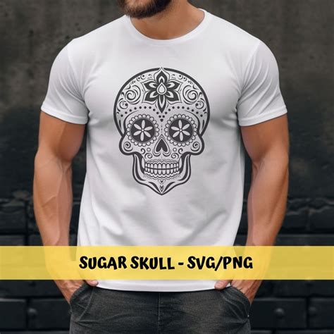 Sugar Skull Svg Day Of The Dead Svg Mexican Skull Svg Catrina Png Funny