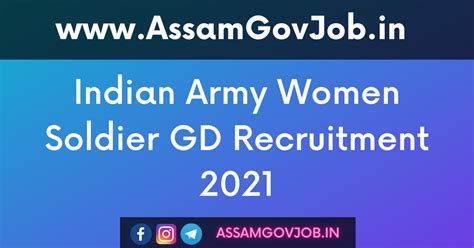 Indian Army Women Soldier Gd Recruitment 2021 Apply For 100 Vacancy