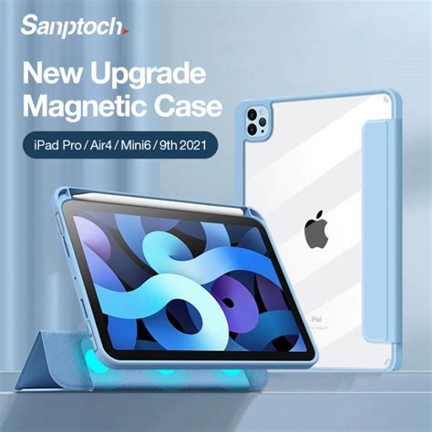 Sanptoch Hybrid Clear Magnetic Case For Ipad Pro Air Air Th Th Th