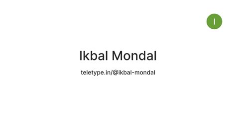 Ikbal Mondal — Teletype