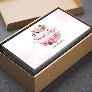 Bakery Business Card Template Custom Business Card Editable