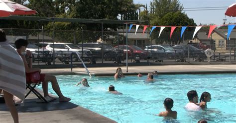 Locals Seek Relief From The Summer Heat At Pleasant Valley Pool In