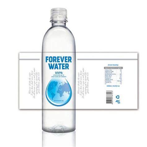 Bottled Water Design Forever Water Product Packaging Contest