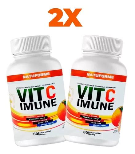 X Vit C Mg Zinco D Cálcio Arginina Compr Parcelamento sem juros