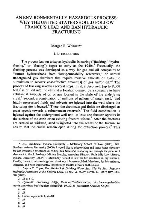 Pdf Environmentally Hazardous Process Why The Environmentally