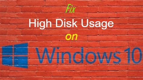 How To Fix High Disk Usage On Windows